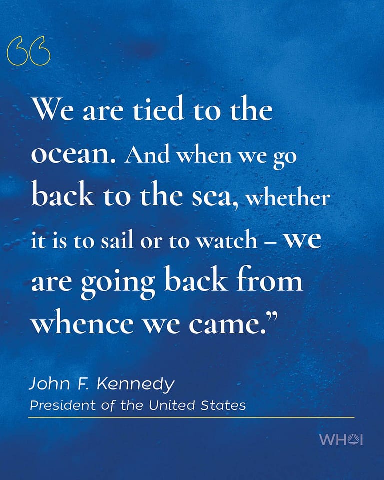 President John F. Kennedy Speech "We are Tied to the Ocean"