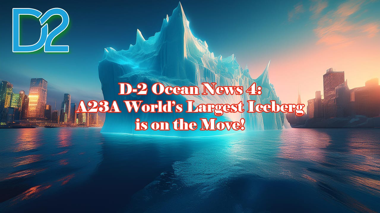 D-2 Ocean News 4: A23A Largest Iceberg Moving & #AMOC News
